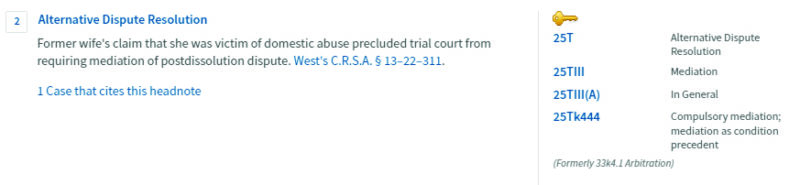 Westlaw’s Key Number System | Colorado Lawyer